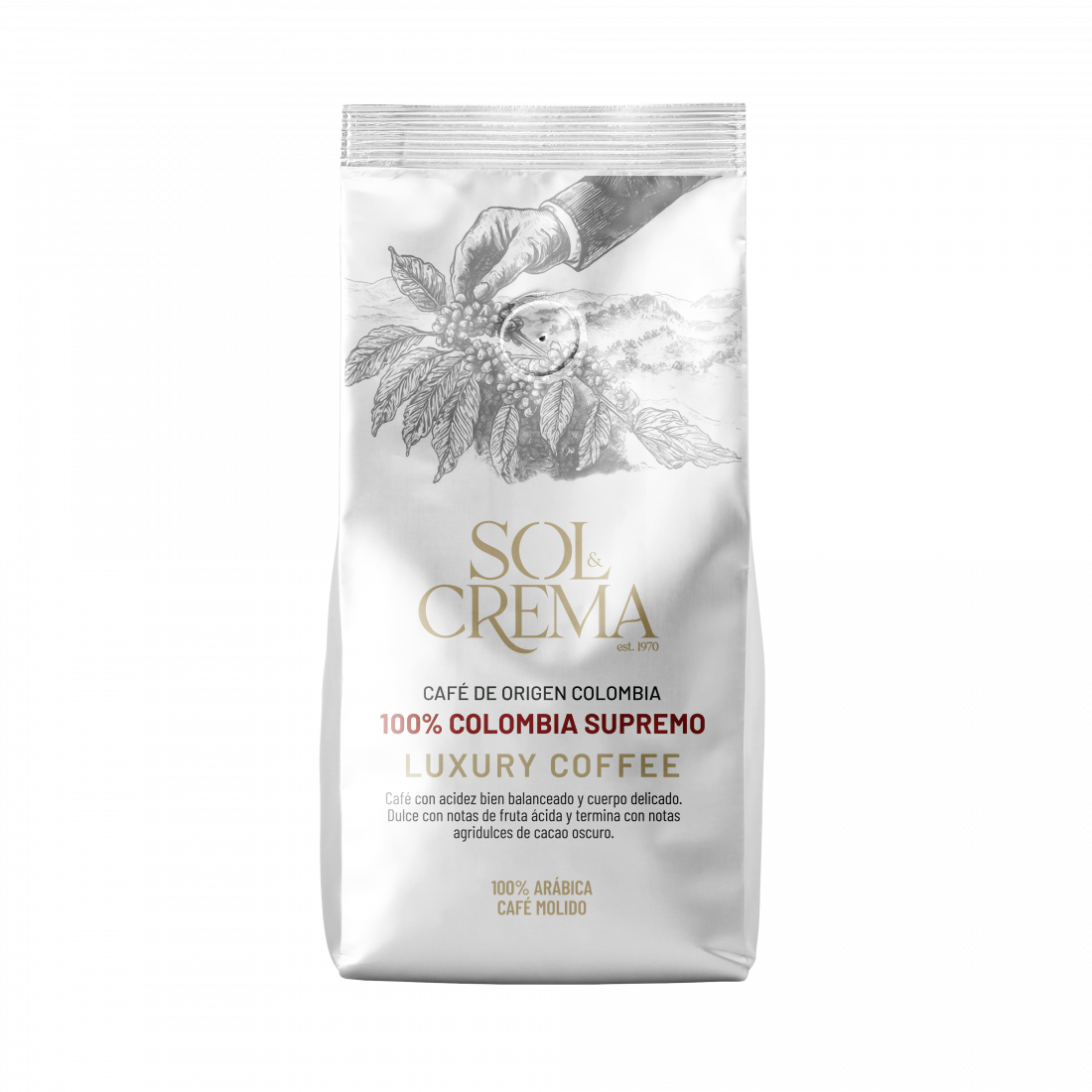 Café 100% Colombia Supremo - Cafés Sol&Crema